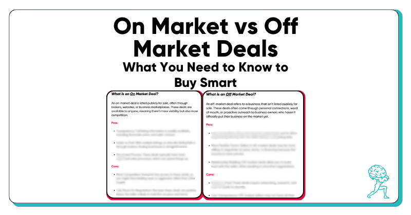 On Market and Off Market Deals: What you need to know to buy smarter